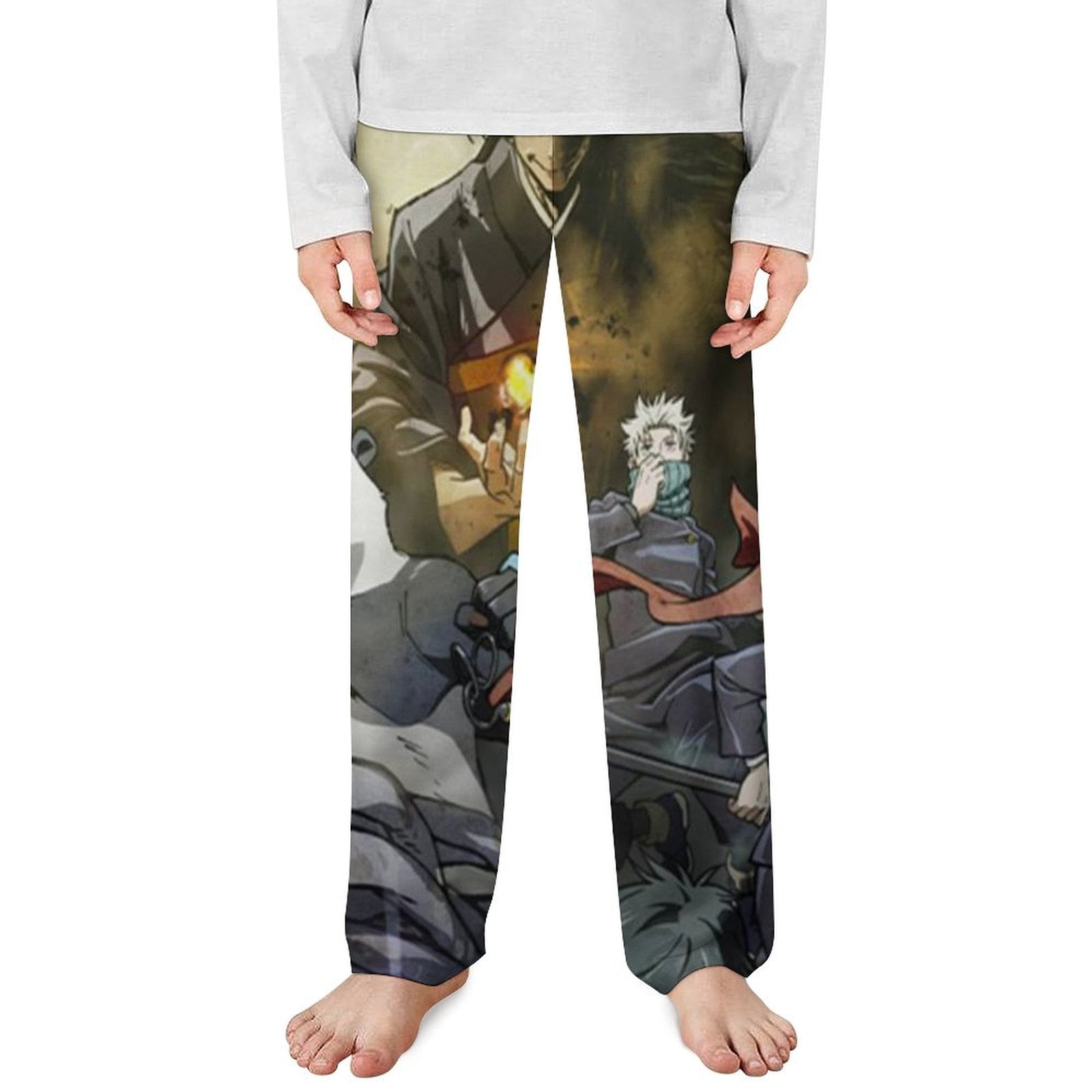 Jujutsu Kaisen Comfy Pajamas For Kids Cozy Lounge Straight Leg Home ...