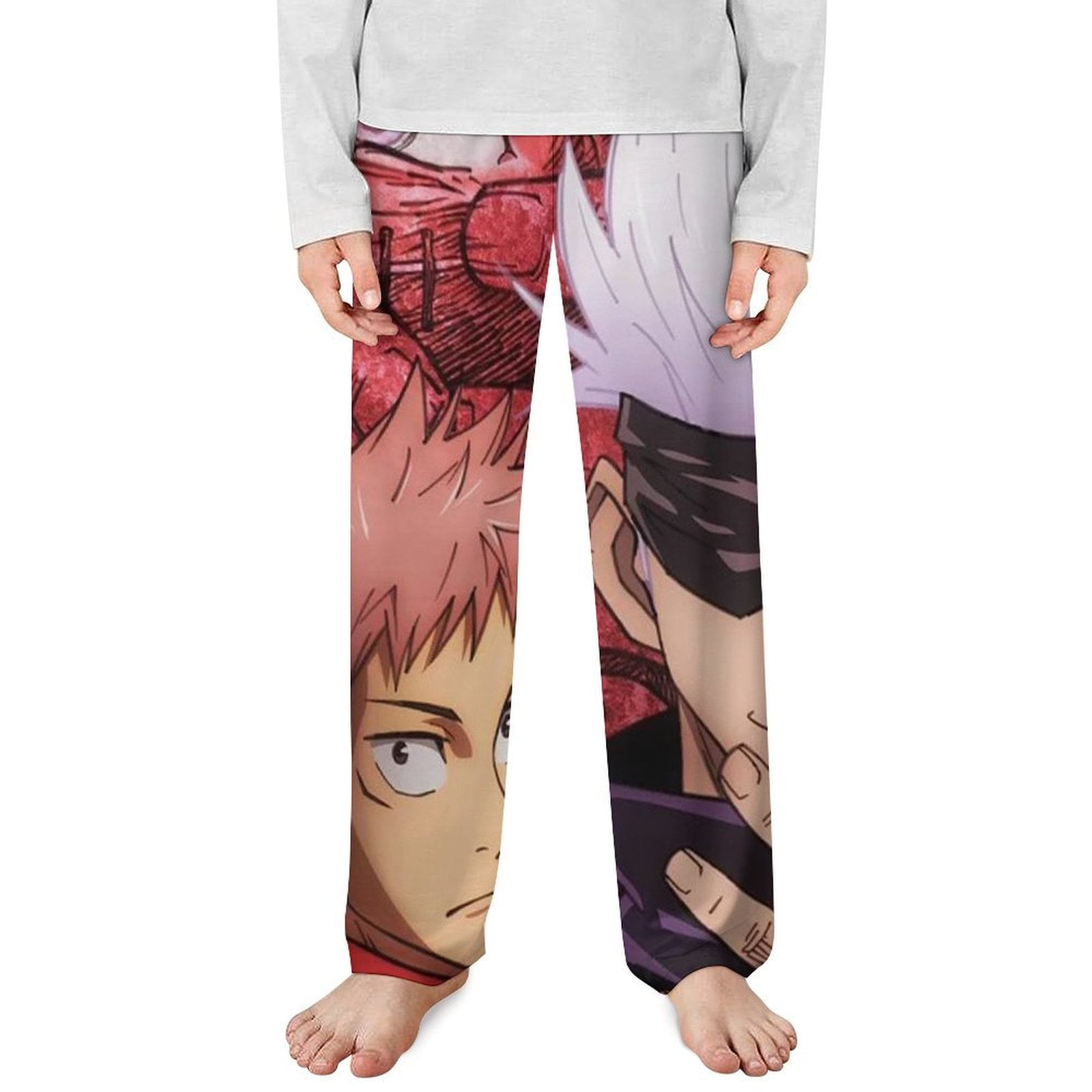 Jujutsu Kaisen Comfy Pajamas For Kids Cozy Lounge Straight Leg Home ...