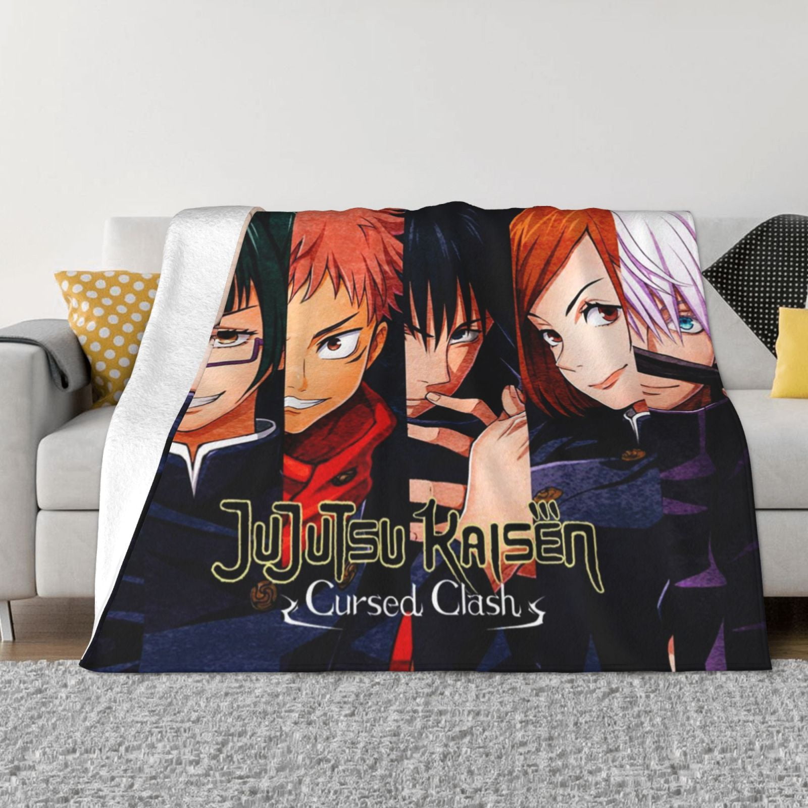 Jujutsu Kaisen Cursed Clash Blankets Lightweight Soft Plush Throw ...