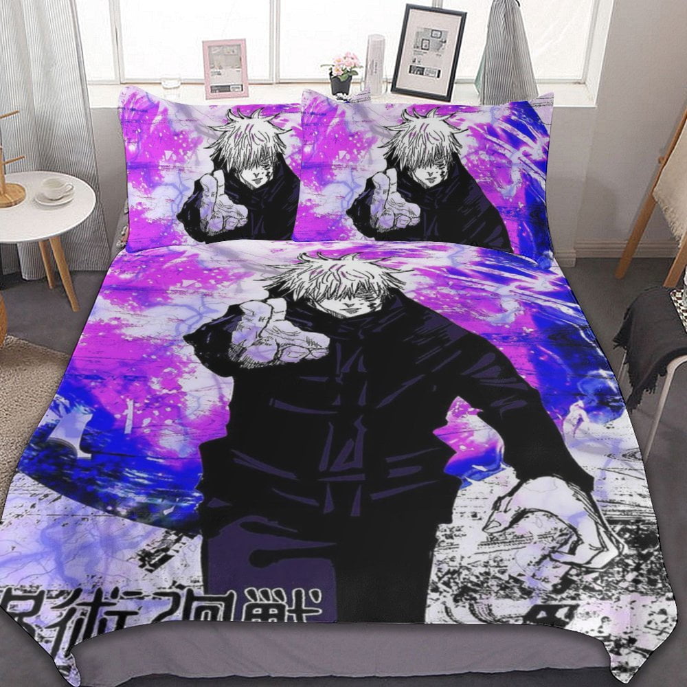 Jujutsu Kaisen Duvet Cover Set 3-Piece Bedding Set Soft Warm And ...