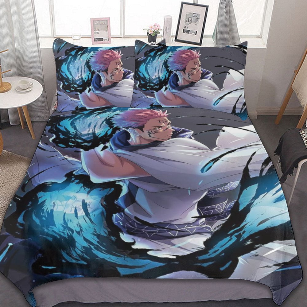 Jujutsu Kaisen Duvet Cover Set 3-Piece Bedding Set Soft Warm And ...