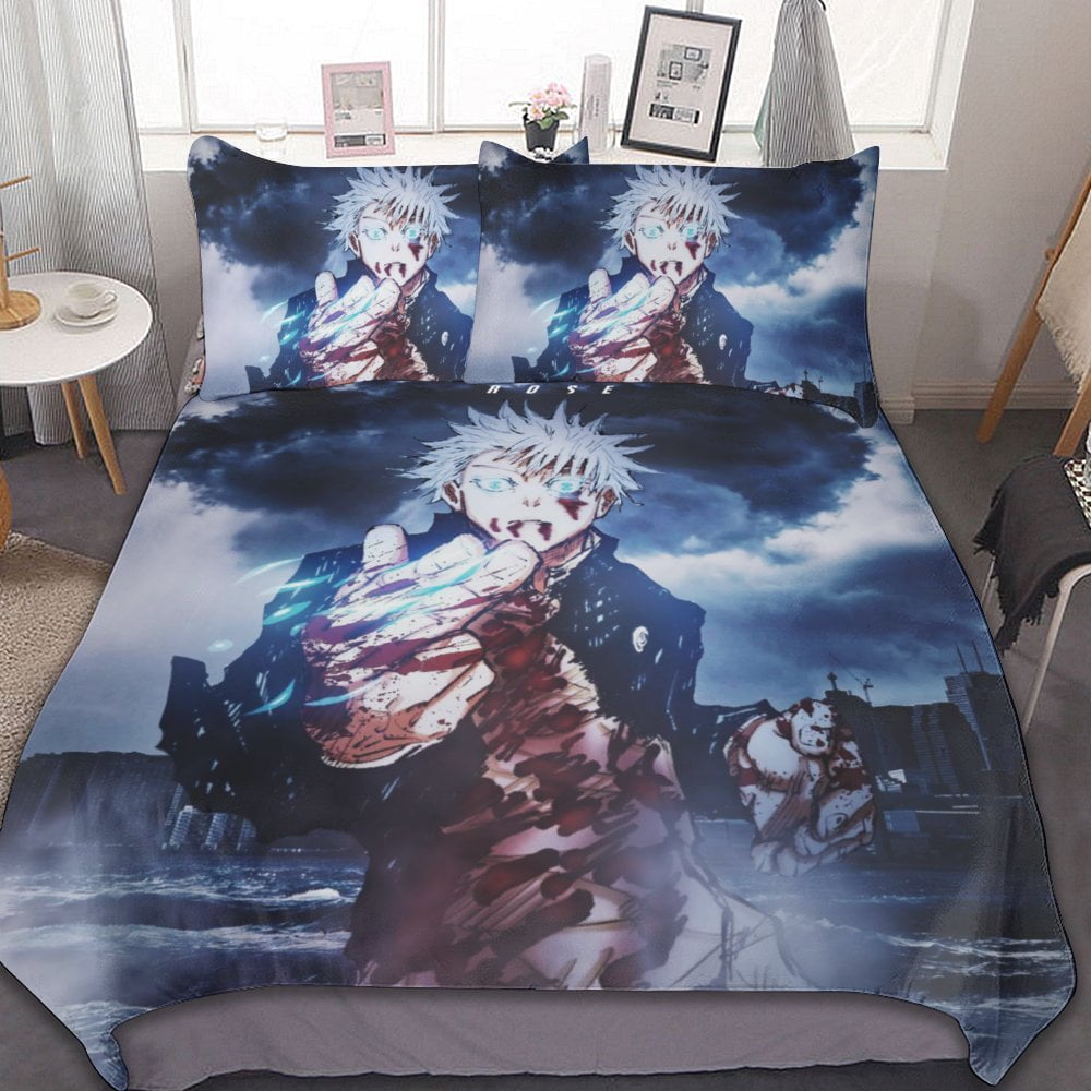 Jujutsu Kaisen Duvet Cover Set 3-Piece Bedding Set Soft Warm And ...