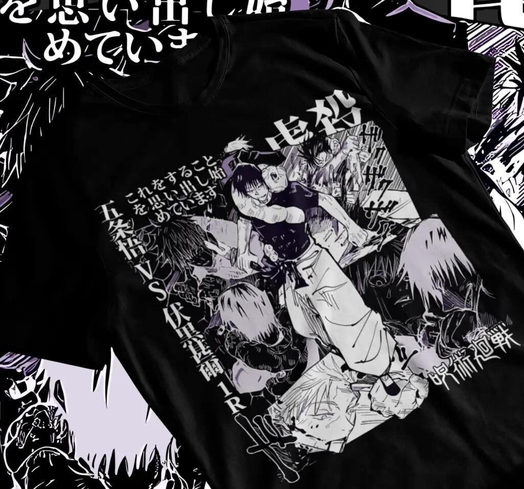 Jujutsu Kaisen Fushiguro Toji Anime Horror Black T-shirt S-5XL ...
