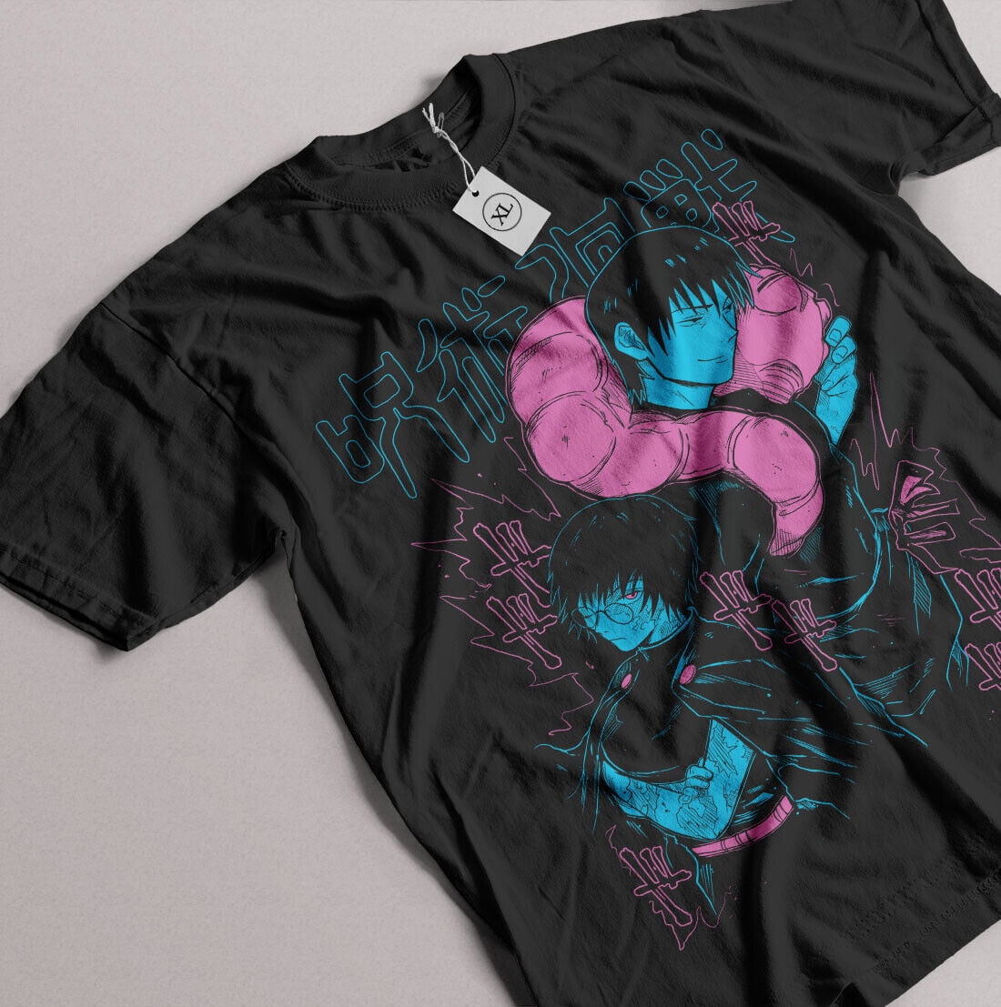 Jujutsu Kaisen Fushiguro Toji T-shirt Anime Horror ,Black Short Sleeve ...