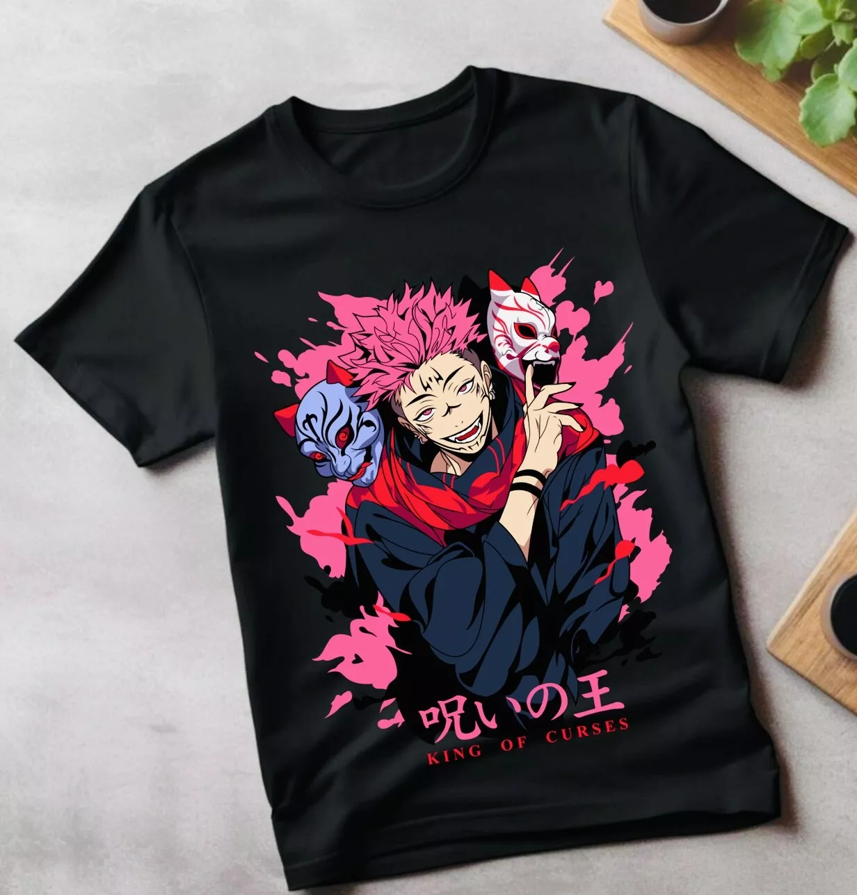 Jujutsu Kaisen Fushiguro Toji T-shirt Anime Horror Black Short Sleeve ...