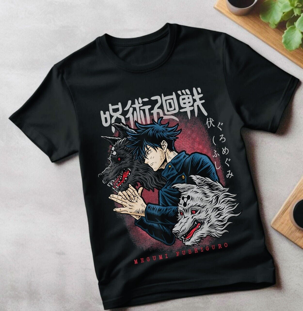 Jujutsu Kaisen Fushiguro Toji T-shirt Anime Horror Black Short Sleeve ...