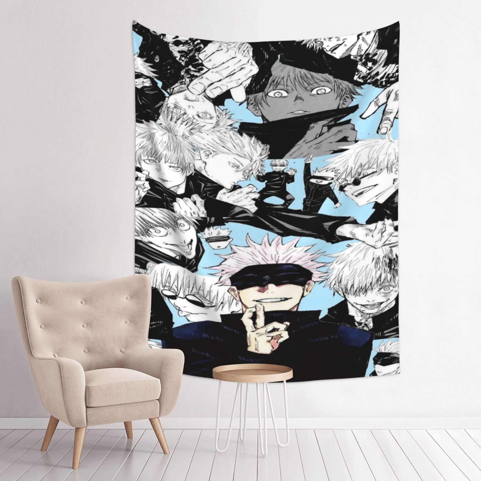 Jujutsu Kaisen Gojo Art Tapestry Wall Art Poster Tapestry Gifts Bedroom ...