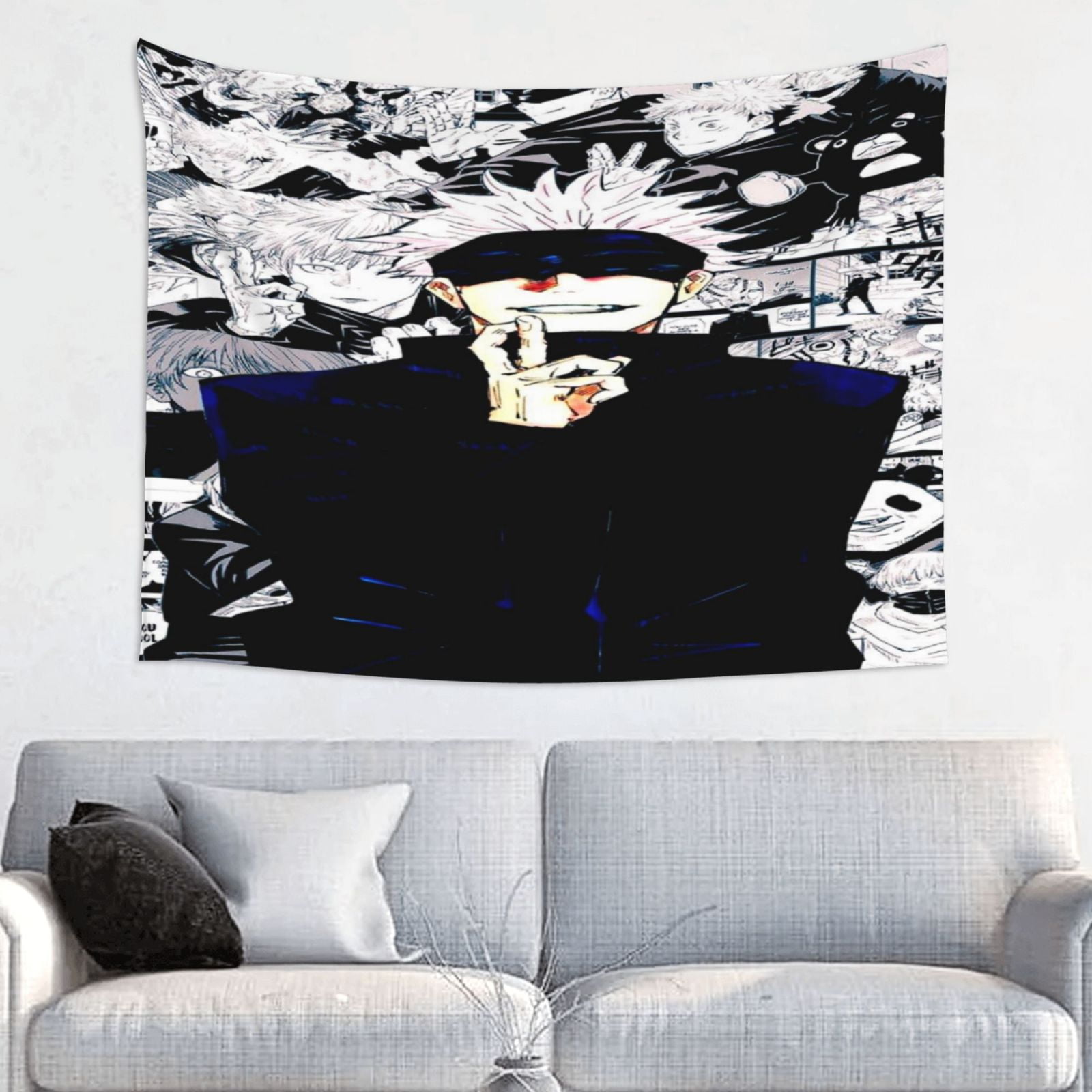 Jujutsu Kaisen Gojo Art Tapestry Wall Art Poster Tapestry Gifts Bedroom ...
