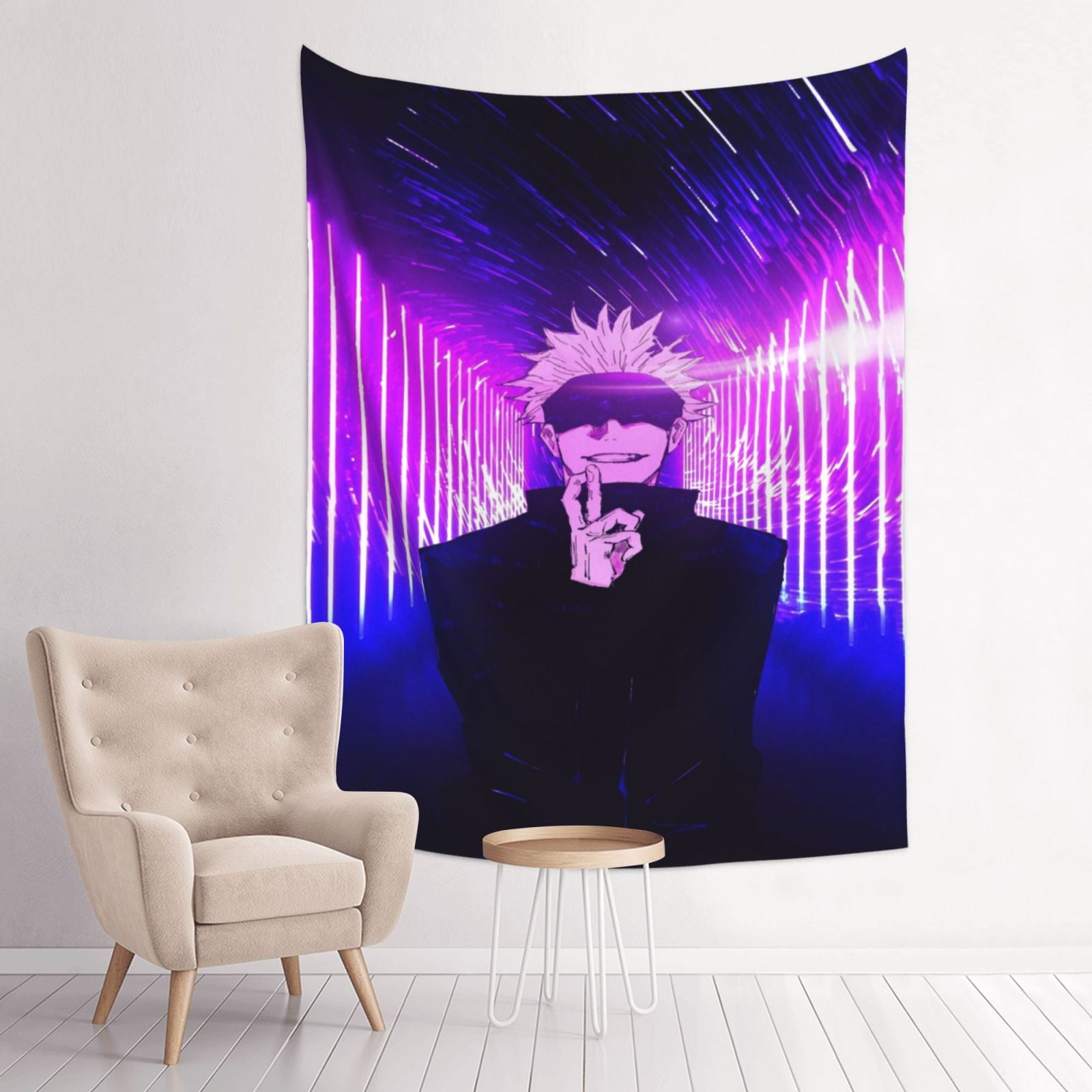 Jujutsu Kaisen Gojo Art Tapestry Wall Art Poster Tapestry Gifts Bedroom ...