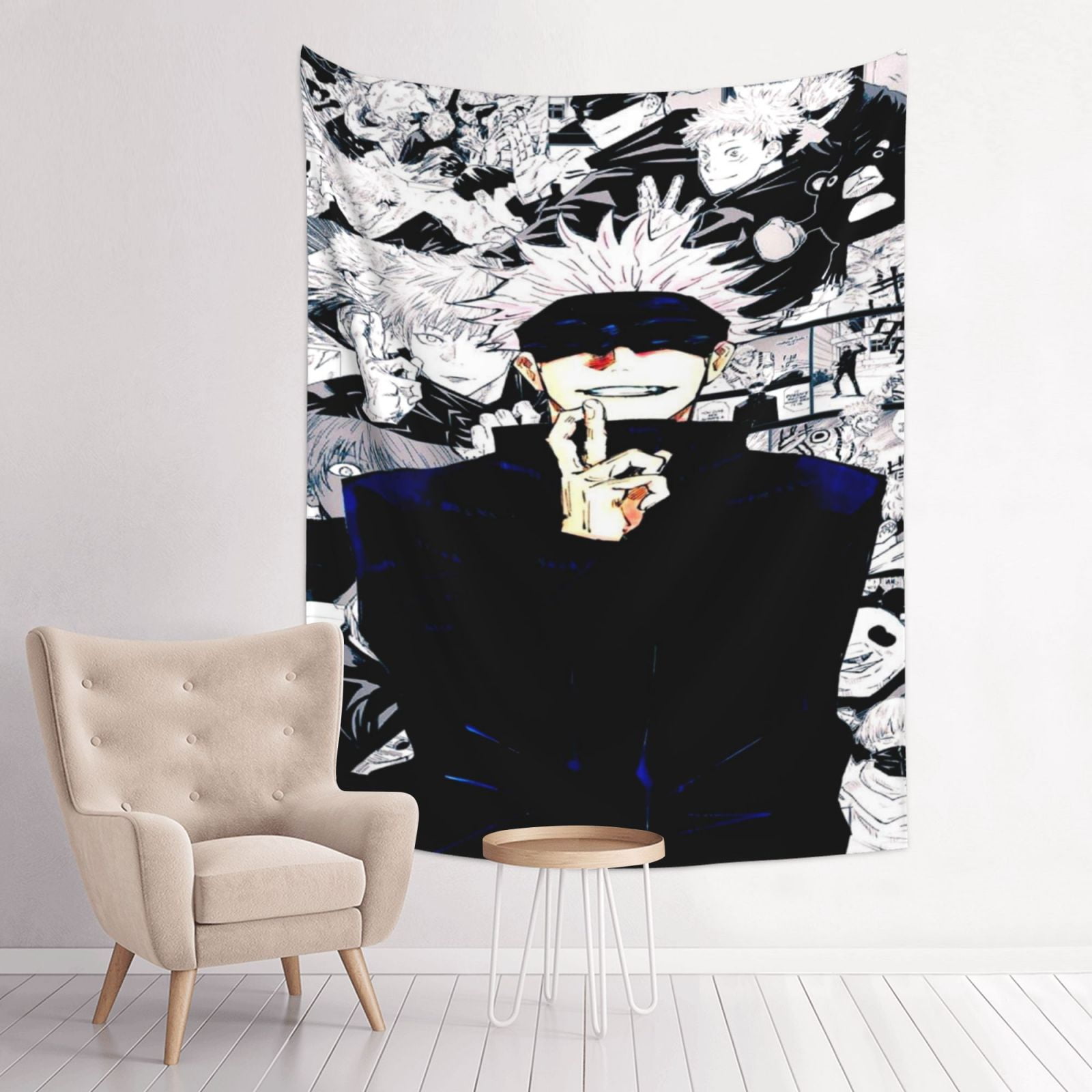 Jujutsu Kaisen Gojo Art Tapestry Wall Art Poster Tapestry Gifts Bedroom ...