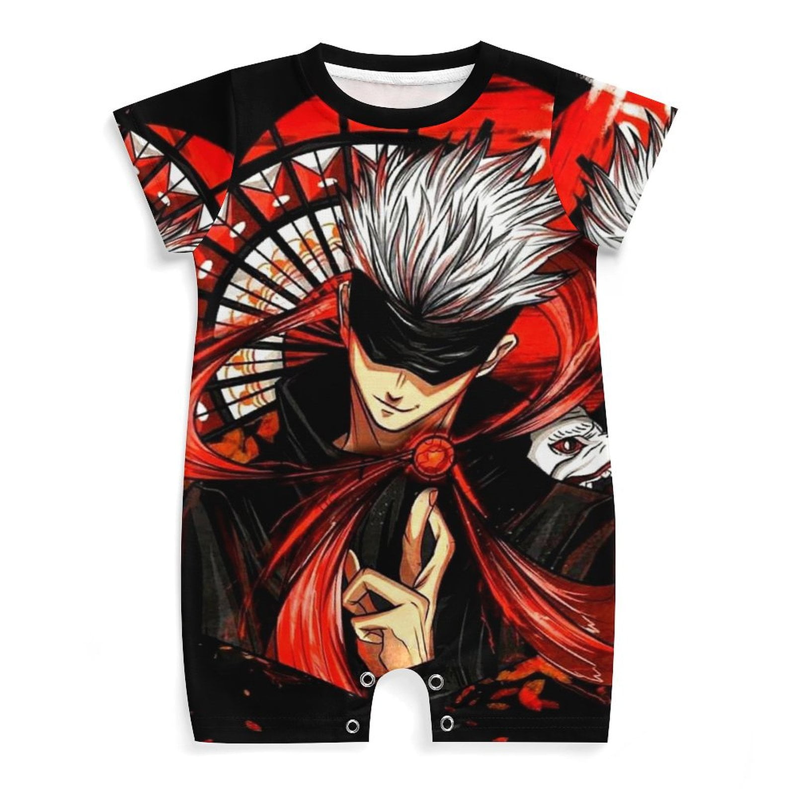 Jujutsu Kaisen Gojo Baby Neutral Oversized T Shirt Romper Shorts ...