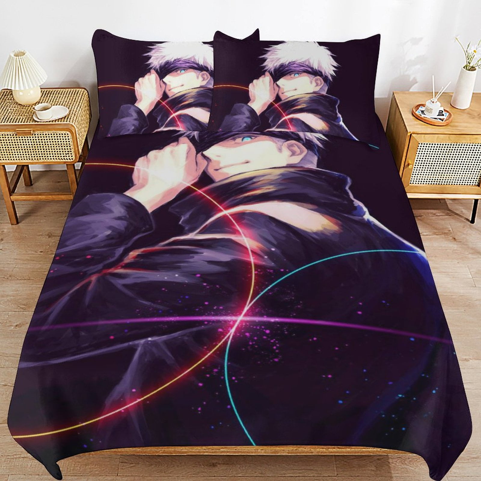 Jujutsu Kaisen Gojo Bedding Set Duvet Cover Comfortable and Lightweight ...