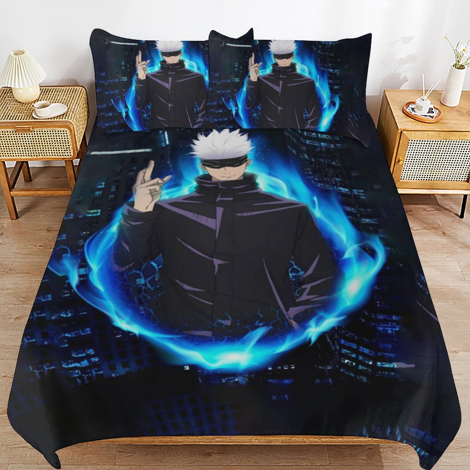 Jujutsu Kaisen Gojo Bedding Set Duvet Cover Comfortable and Lightweight ...