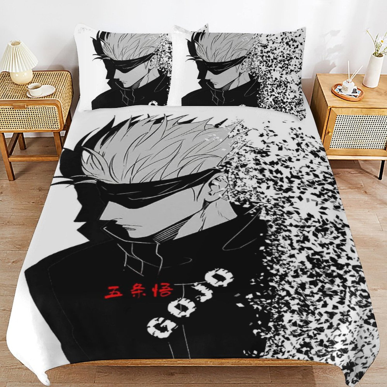 Jujutsu Kaisen Gojo Bedding Set Duvet Cover Comfortable and Lightweight ...