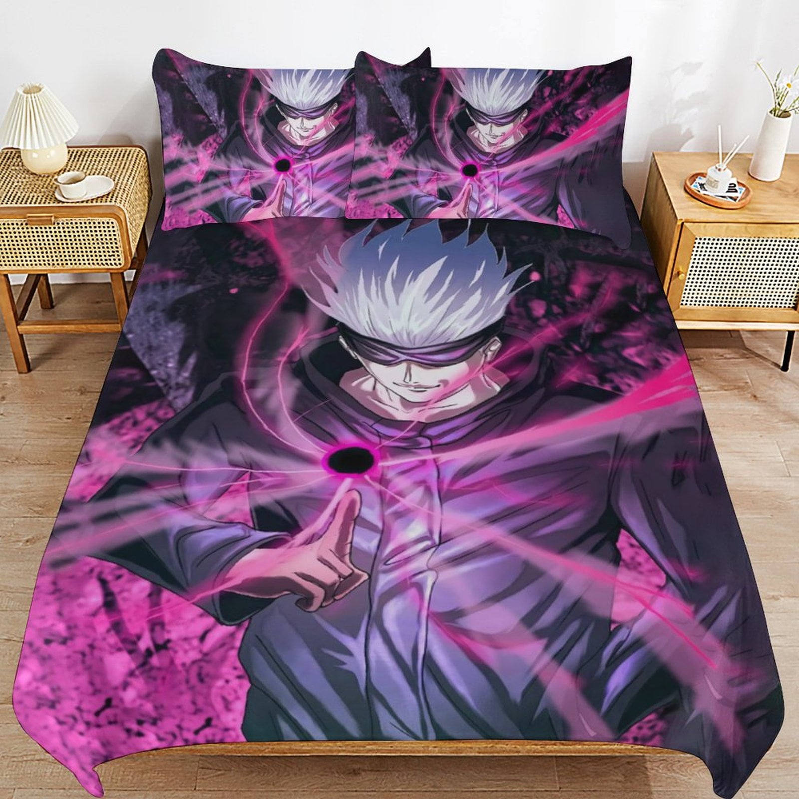 Jujutsu Kaisen Gojo Bedding Set Duvet Cover Comfortable and Lightweight ...
