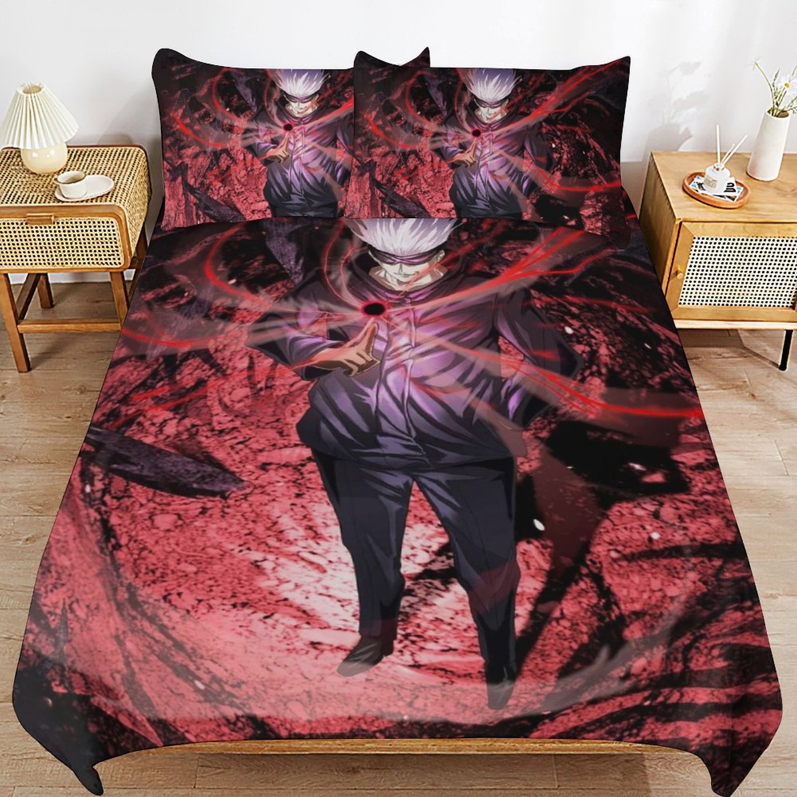 Jujutsu Kaisen Gojo Bedding Set Duvet Cover Comfortable and Lightweight ...