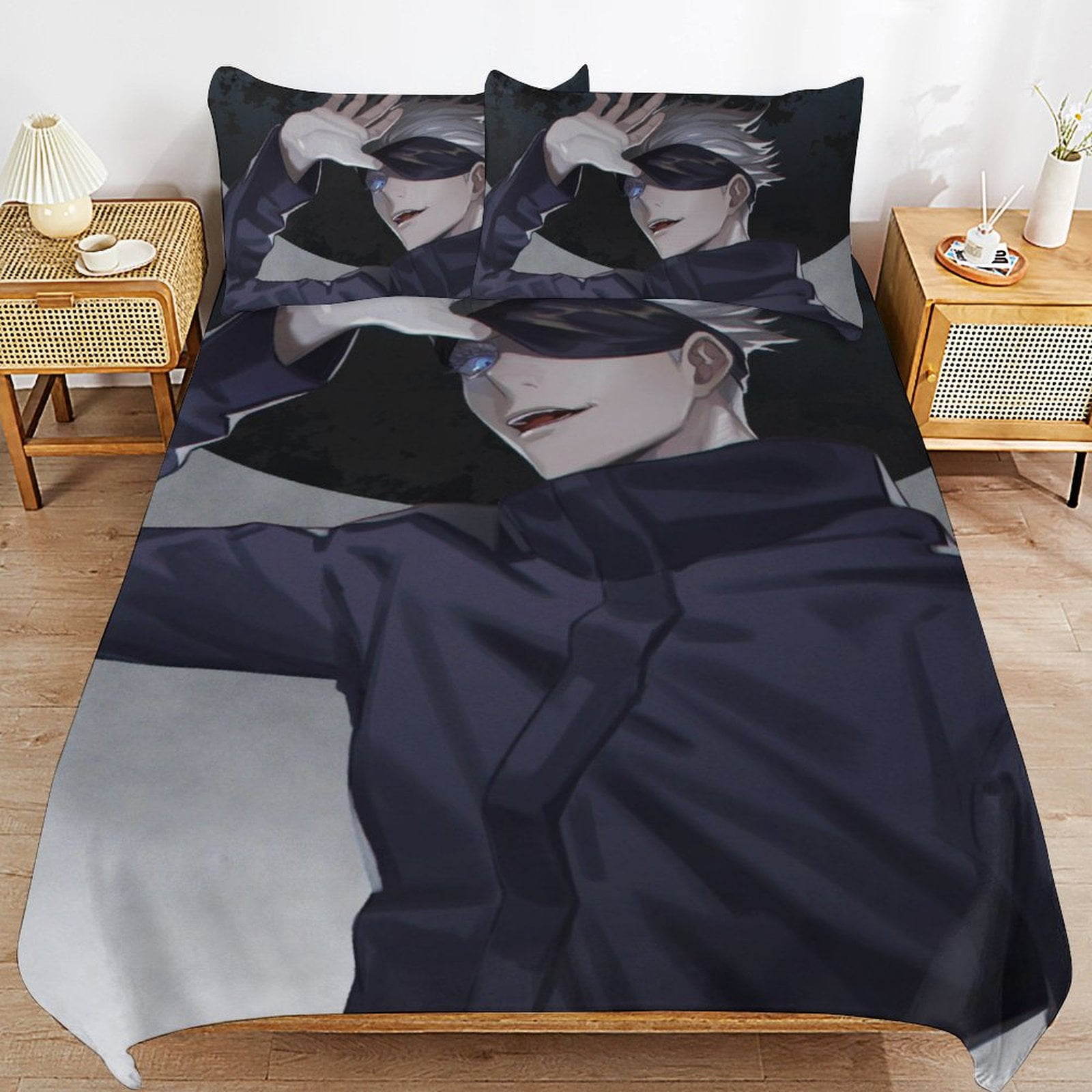 Jujutsu Kaisen Gojo Bedding Set Duvet Cover Comfortable and Lightweight ...