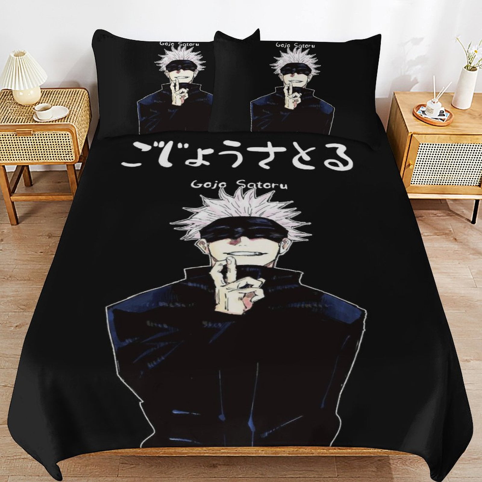Jujutsu Kaisen Gojo Bedding Set Duvet Cover Comfortable and Lightweight ...