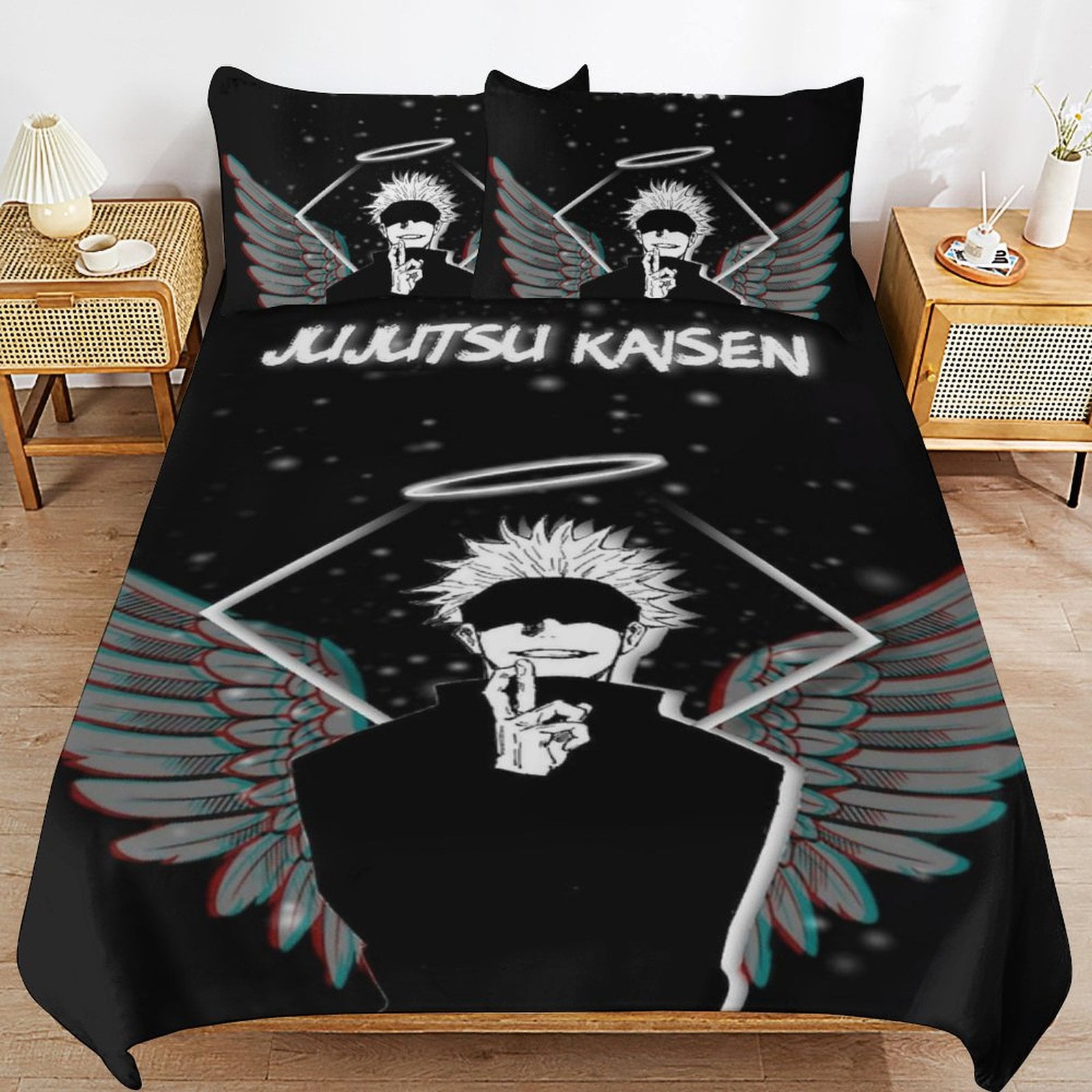 Jujutsu Kaisen Gojo Bedding Set Duvet Cover Comfortable and Lightweight ...