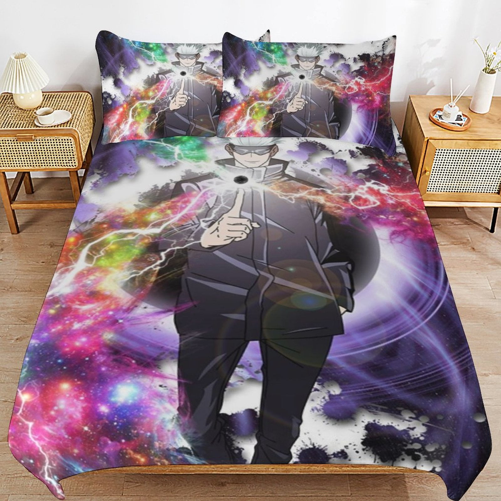 Jujutsu Kaisen Gojo Bedding Set Duvet Cover Comfortable and Lightweight ...
