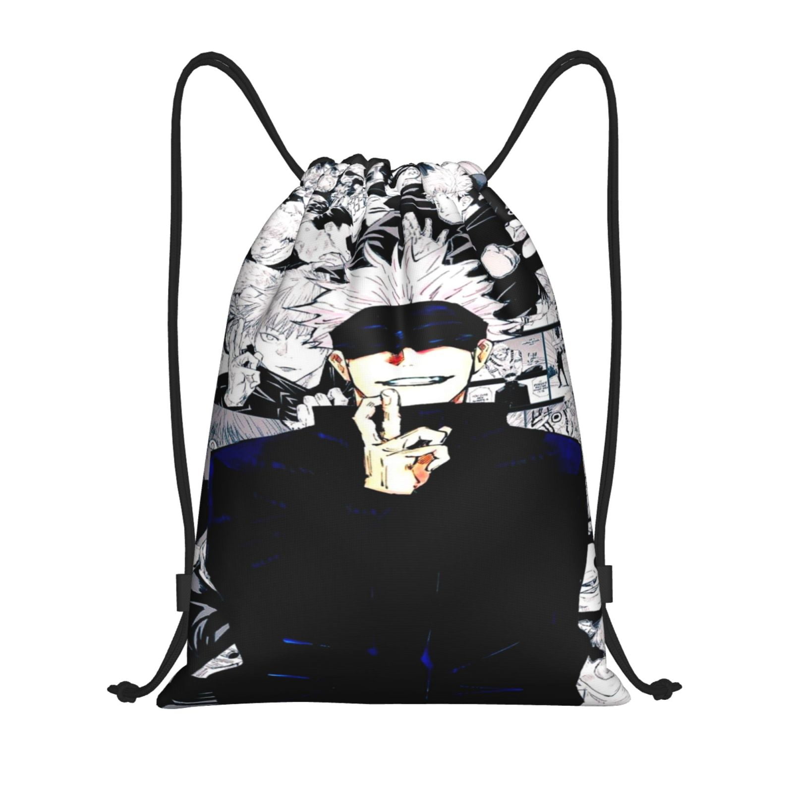 Jujutsu Kaisen Gojo Drawstring Bags Unisex Drawstring Backpack 3D Print ...