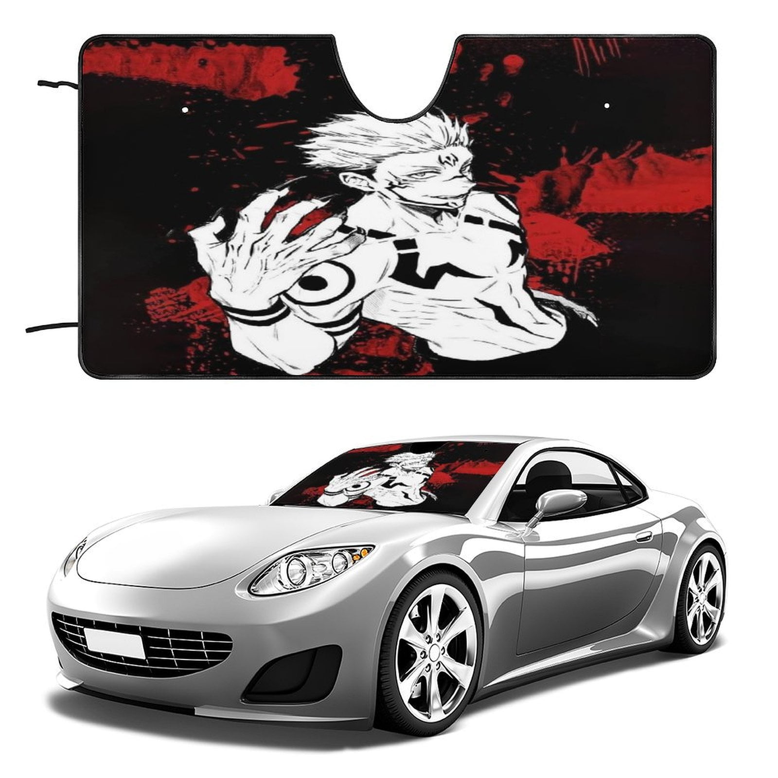 Jujutsu Kaisen Gojo Foldable Car Windshield Sun Shades Universal Keep ...