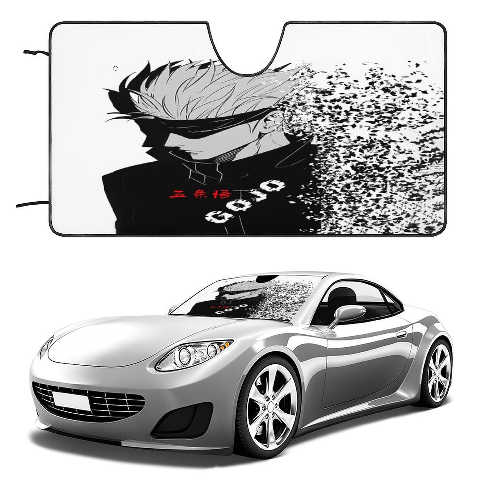 Jujutsu Kaisen Gojo Foldable Car Windshield Sun Shades Universal Keep ...
