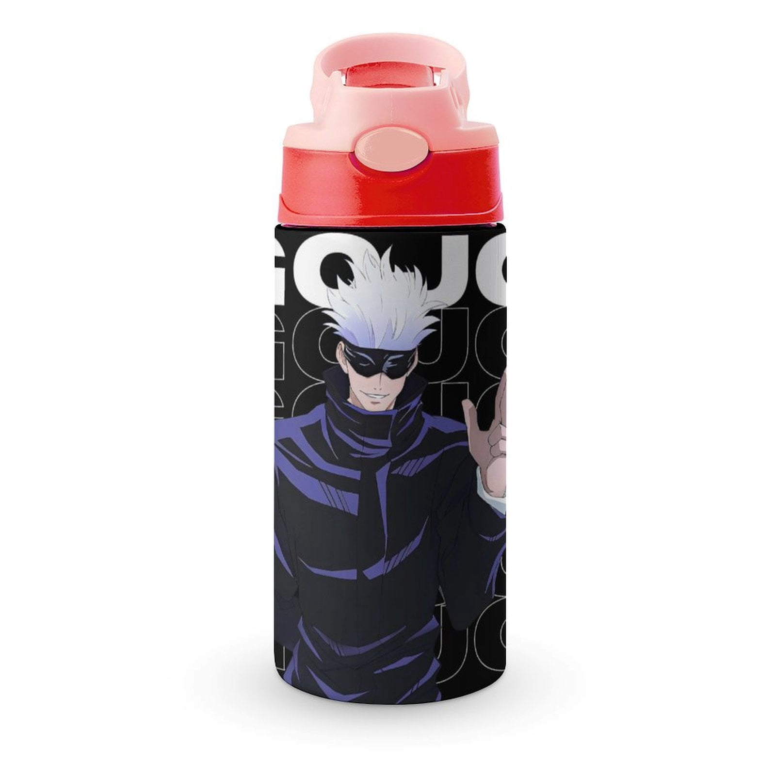 Jujutsu Kaisen Gojo Insulated Stainless Steel Water Bottle with Straw ...