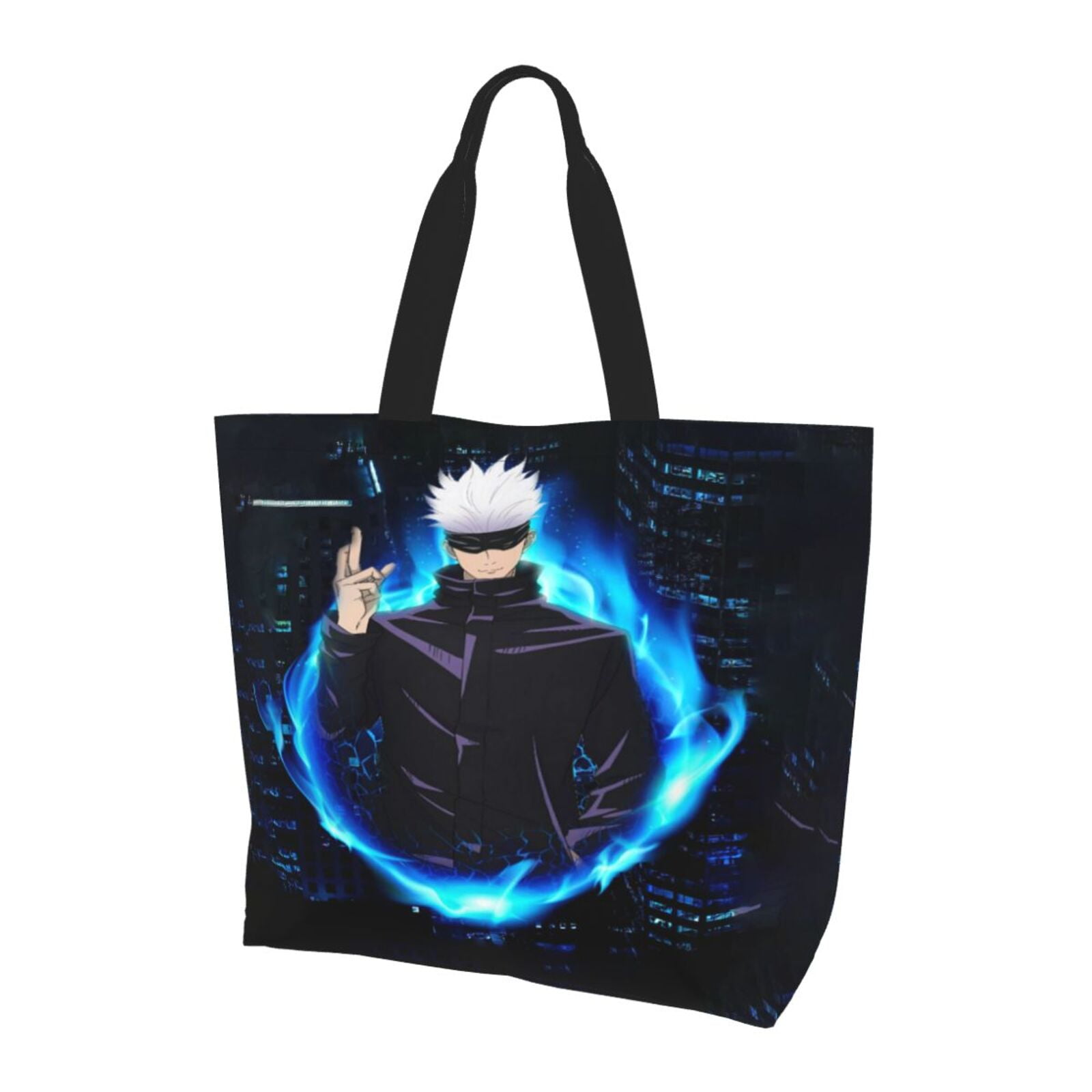 Jujutsu Kaisen Gojo Large Canvas Tote Bag for Gym Beach Travel Reusable ...