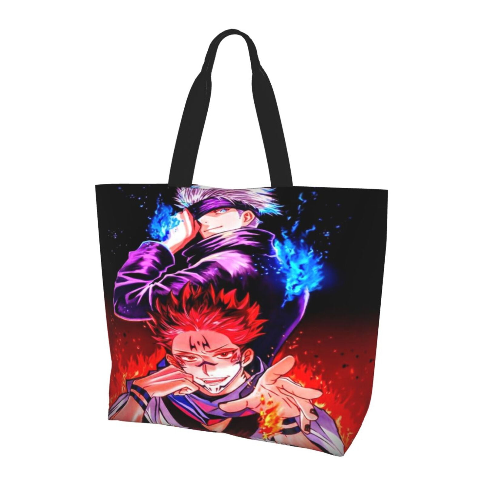 Jujutsu Kaisen Gojo Large Canvas Tote Bag for Gym Beach Travel Reusable ...