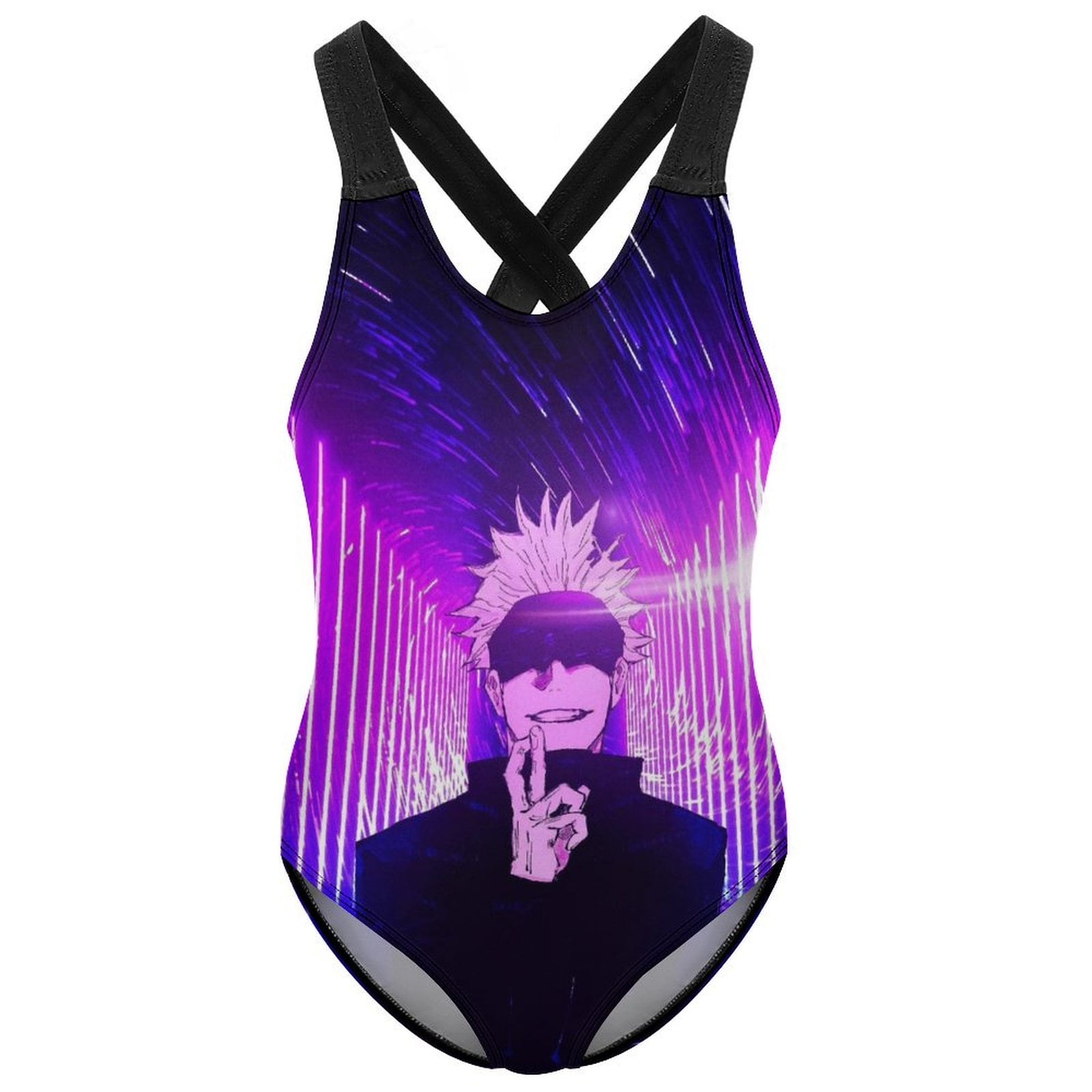 Jujutsu Kaisen Gojo One Piece Swimsuits For Girls Quick Dry Swimwear ...