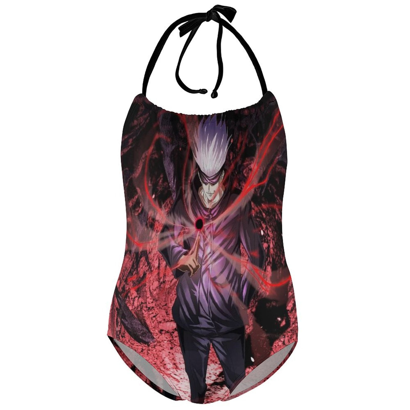 Jujutsu Kaisen Gojo One Piece Swimwear Halter Swimsuits For Girls Quick ...