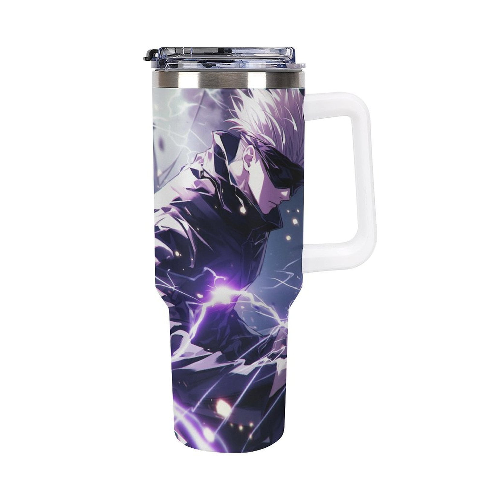 Jujutsu Kaisen Gojo Satoru 40oz Water Bottle Fits in Cup Holder ...