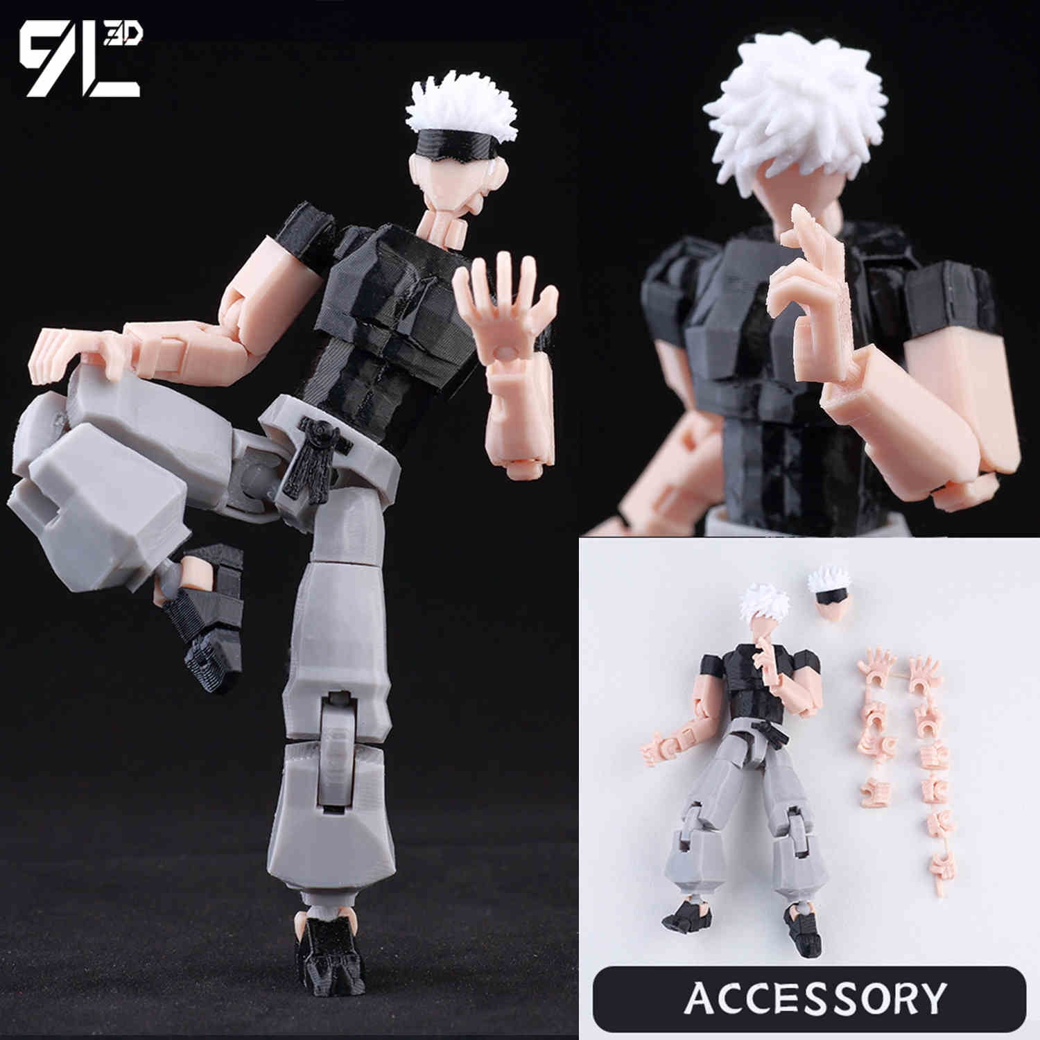 Jujutsu Kaisen Gojo Satoru Anime Action Figures Multi-Jointed ...