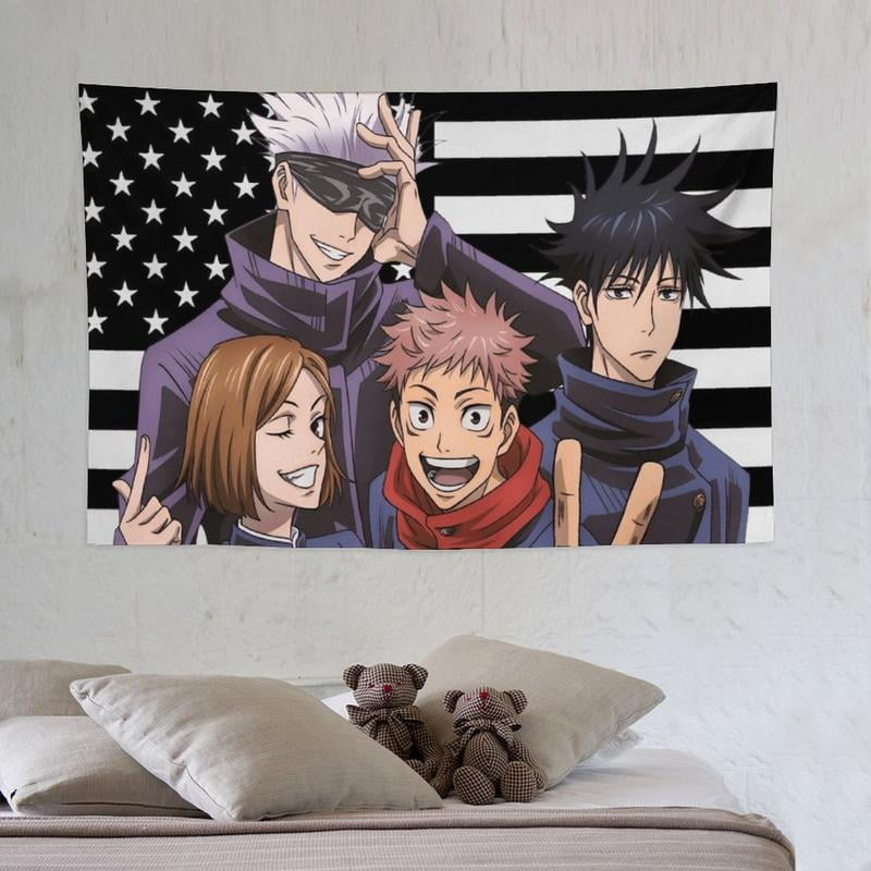 Jujutsu Kaisen Gojo Satoru tapestry anime interior decoration bedside ...