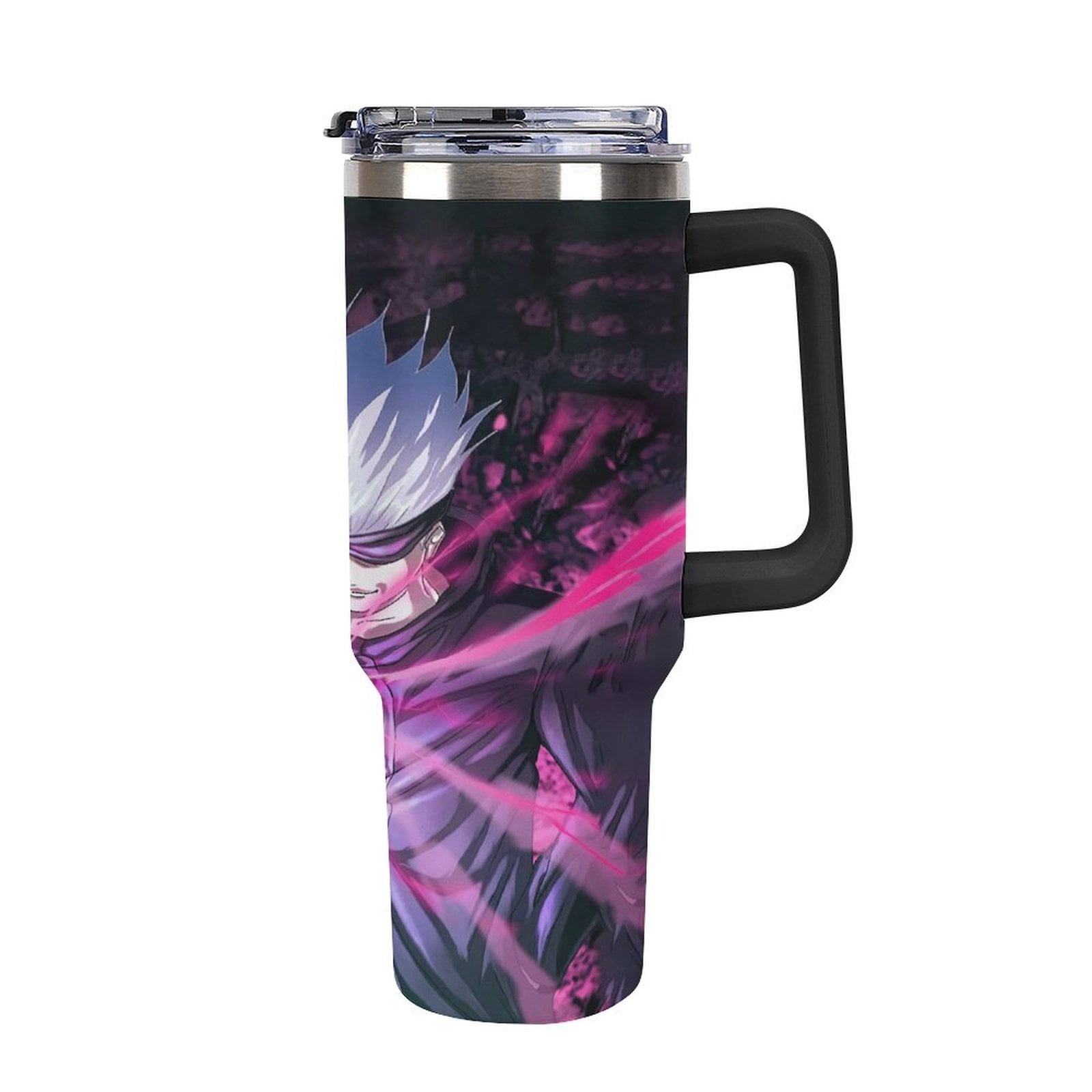 Jujutsu Kaisen Gojo Tumbler with Handle and Straw Lid Insulated ...