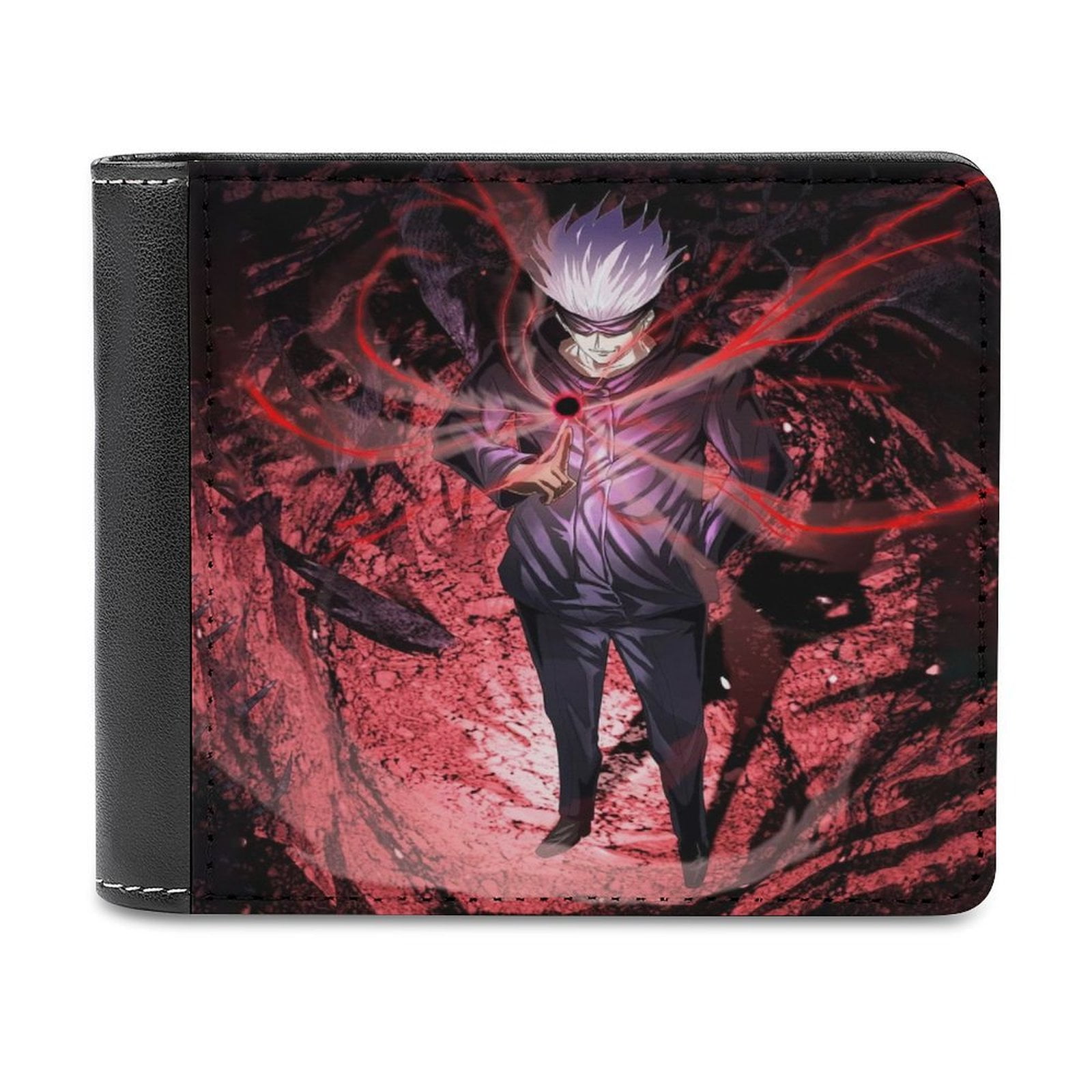 Jujutsu Kaisen Gojo Wallet Billfold Card Holder Bifold Wallet Purse PU ...
