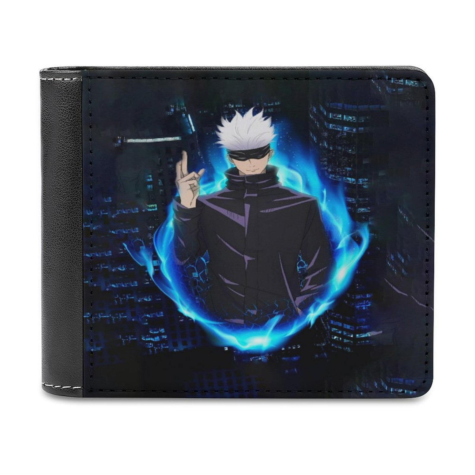Jujutsu Kaisen Gojo Wallet Billfold Card Holder Bifold Wallet Purse PU ...
