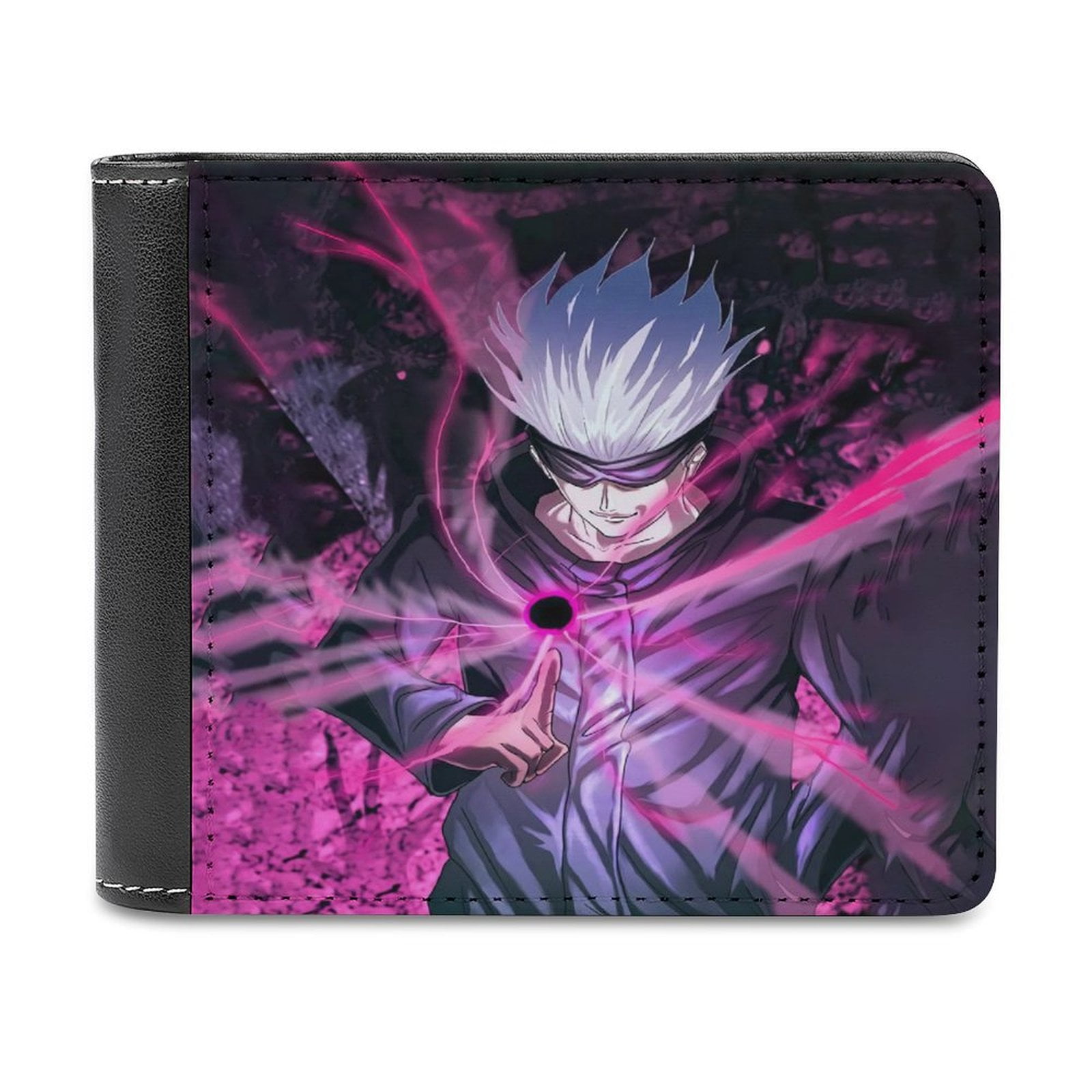 Jujutsu Kaisen Gojo Wallet Billfold Card Holder Bifold Wallet Purse PU ...