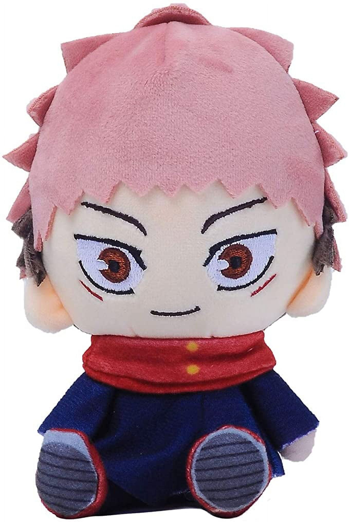 Jujutsu Kaisen Itadori Yuji Plush Toy Pink Hair Cute Boy Soft Toy For ...