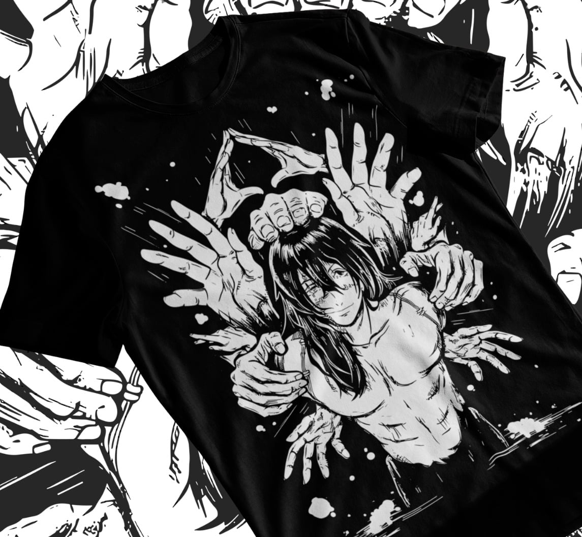 Jujutsu Kaisen Mahito Curse Anime Manga Short Sleeve T-shirt Soft Tee ...