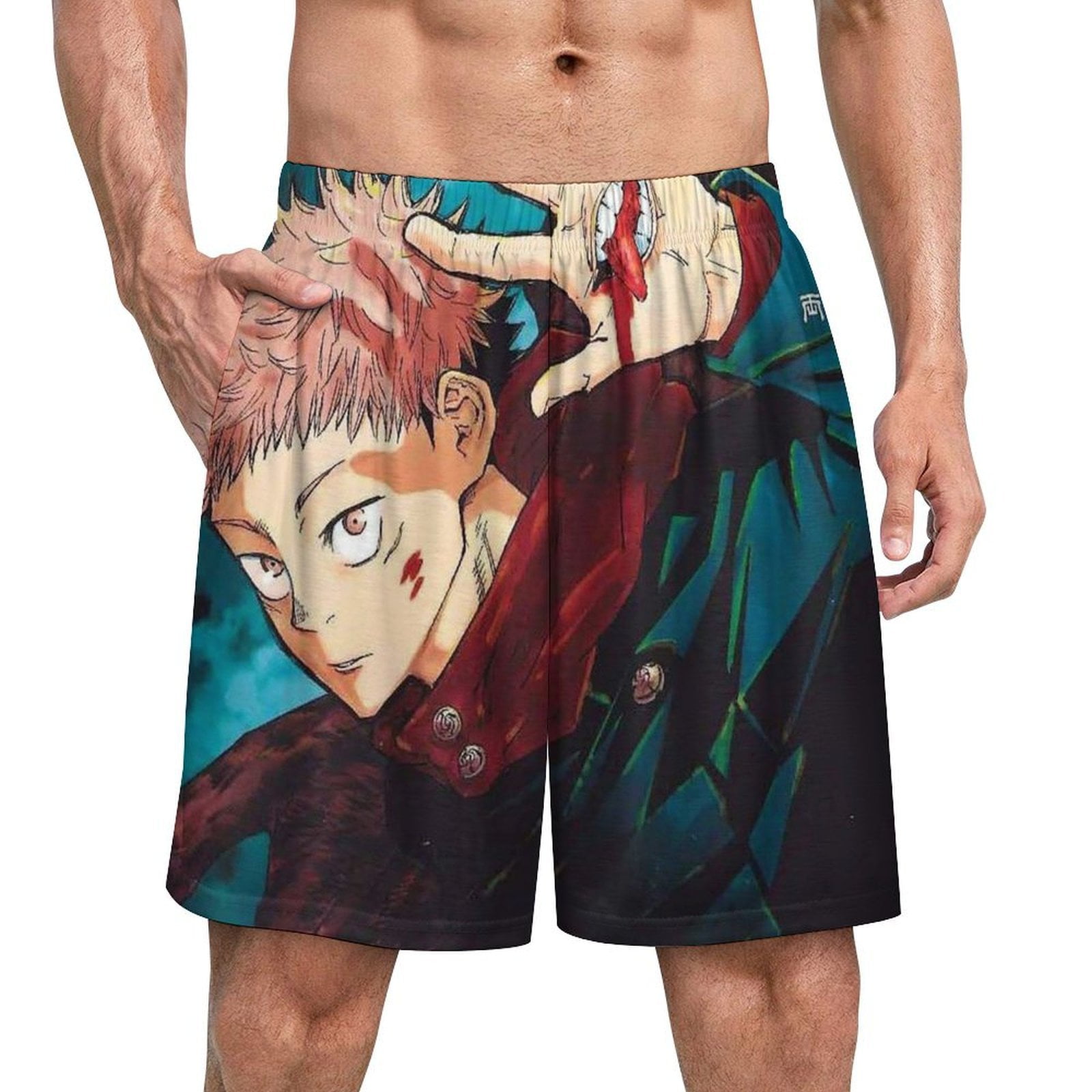 Jujutsu Kaisen Men's Sleepwear Shorts Pajama Bottom Lounge Sleep Pajama ...