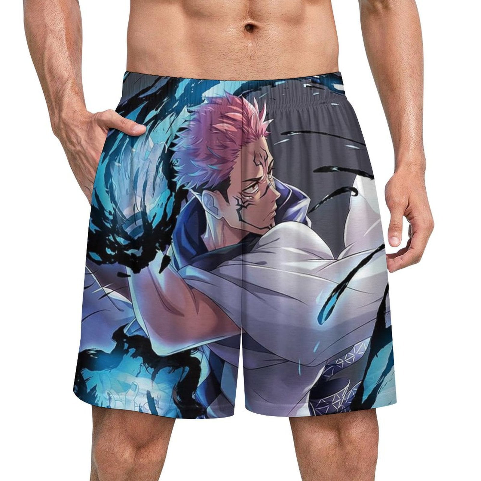 Jujutsu Kaisen Men's Sleepwear Shorts Pajama Bottom Lounge Sleep Pajama ...