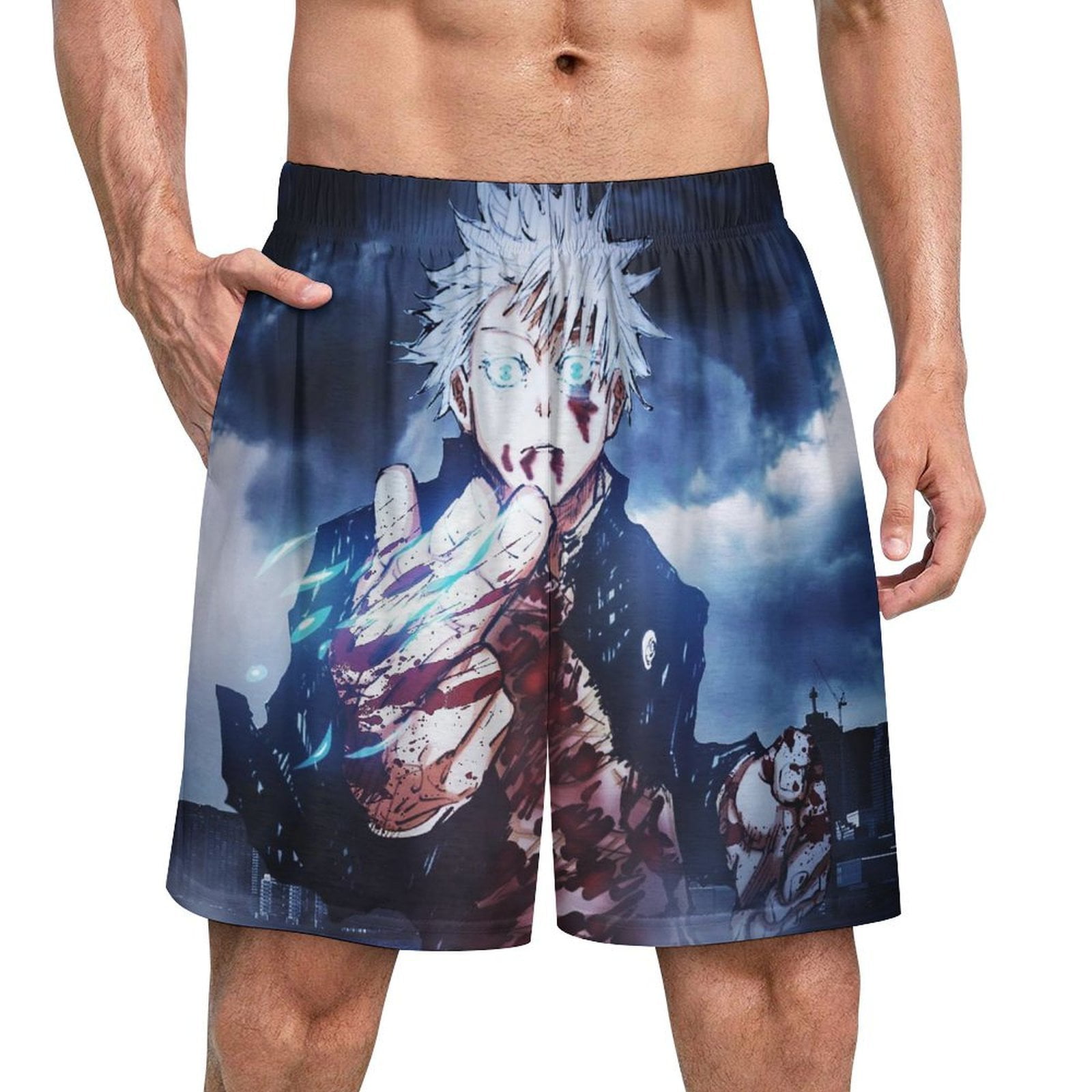 Jujutsu Kaisen Men's Sleepwear Shorts Pajama Bottom Lounge Sleep Pajama ...