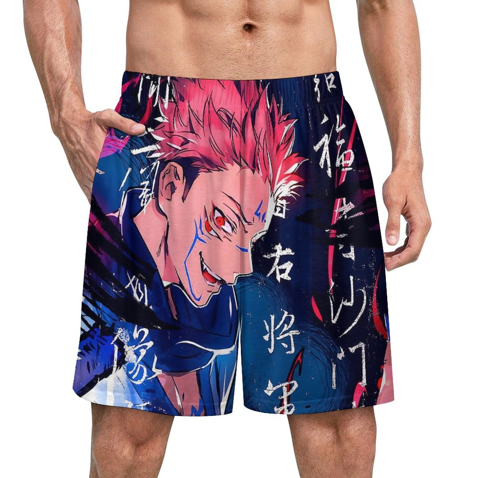 Jujutsu Kaisen Men's Sleepwear Shorts Pajama Bottom Lounge Sleep Pajama ...