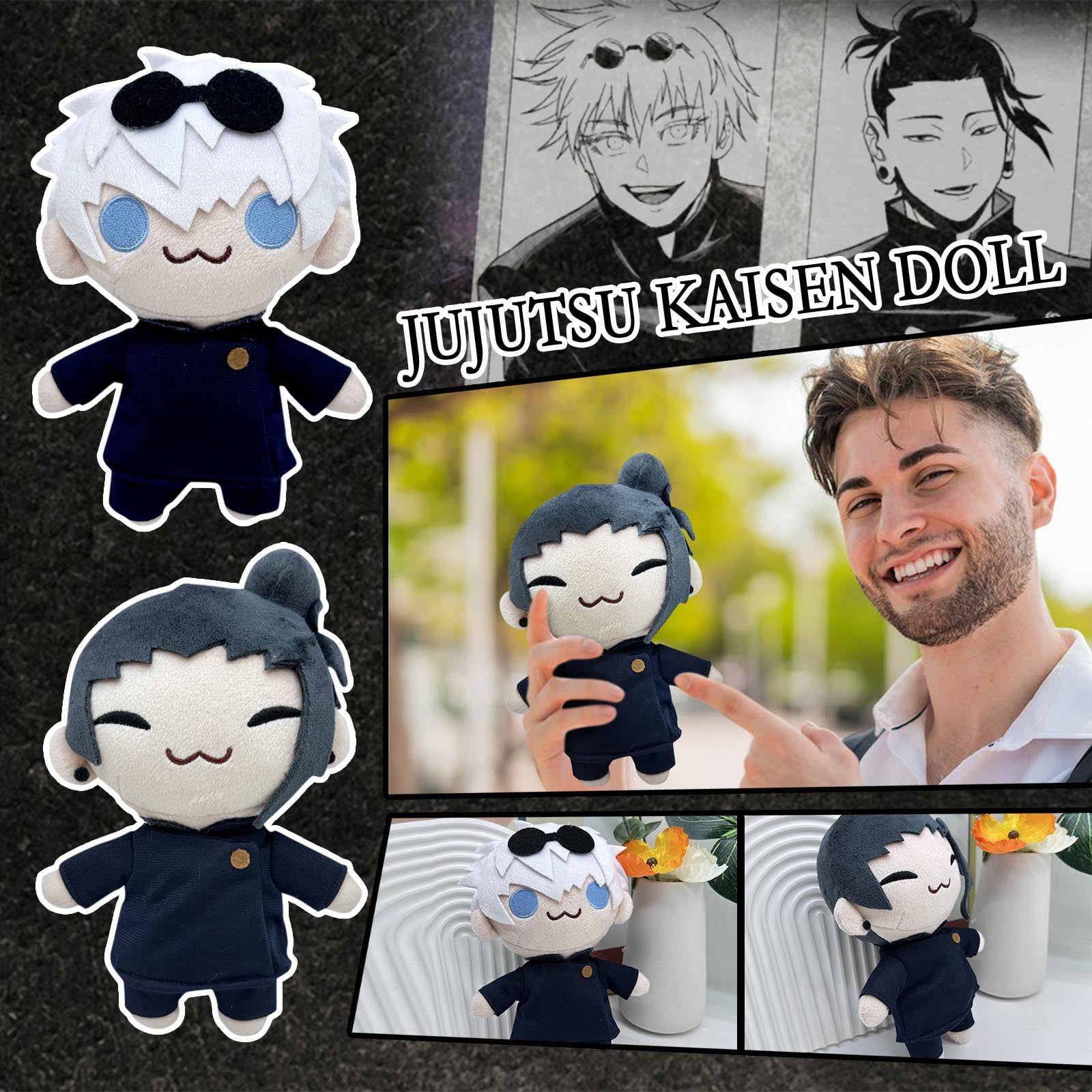 Jujutsu Kaisen Merch: 8.3" Jujutsu Kaisen Figure Plush Toys, Cunte ...