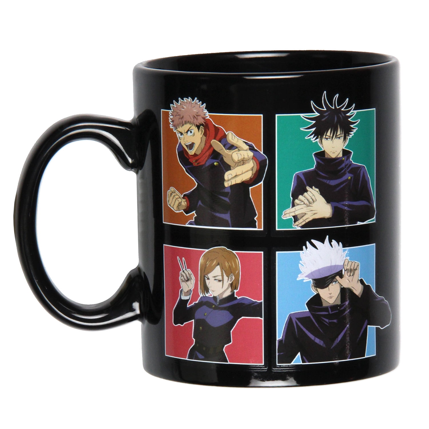Jujutsu Kaisen Anime Manga Multi Character Grid 16 OZ. Ceramic Coffee ...