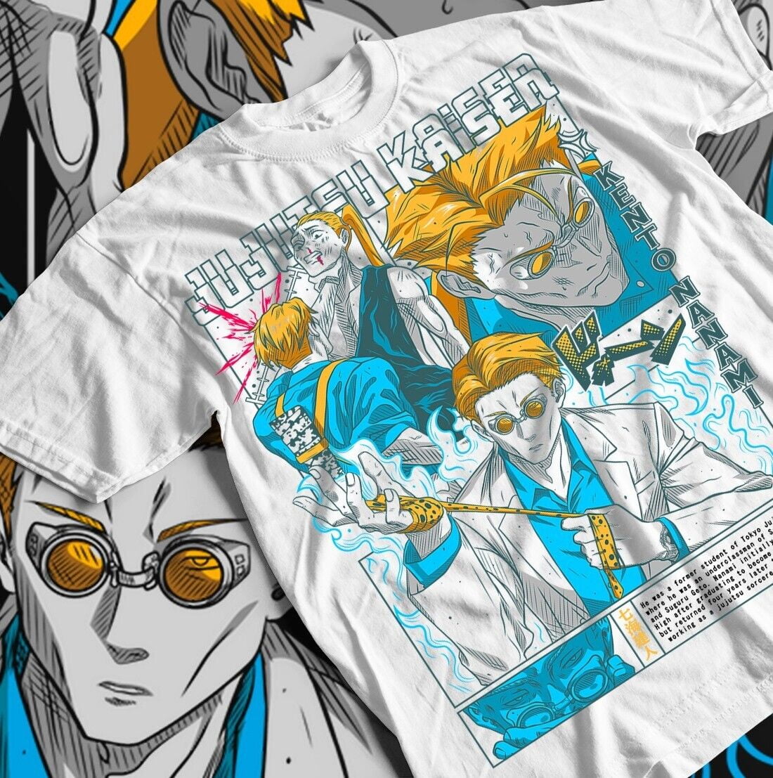 Jujutsu Kaisen Nanami Kento T-Shirt, Gojo Satoru Anime Gift Tee, All ...