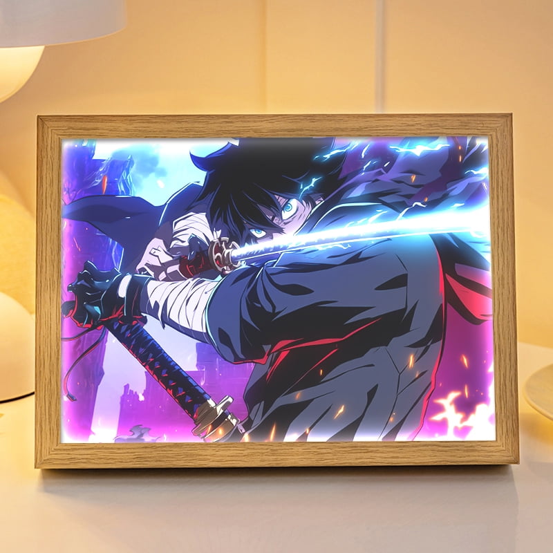 Jujutsu Kaisen Night Light with Yuji Itadori Battle Scene Artwork ...