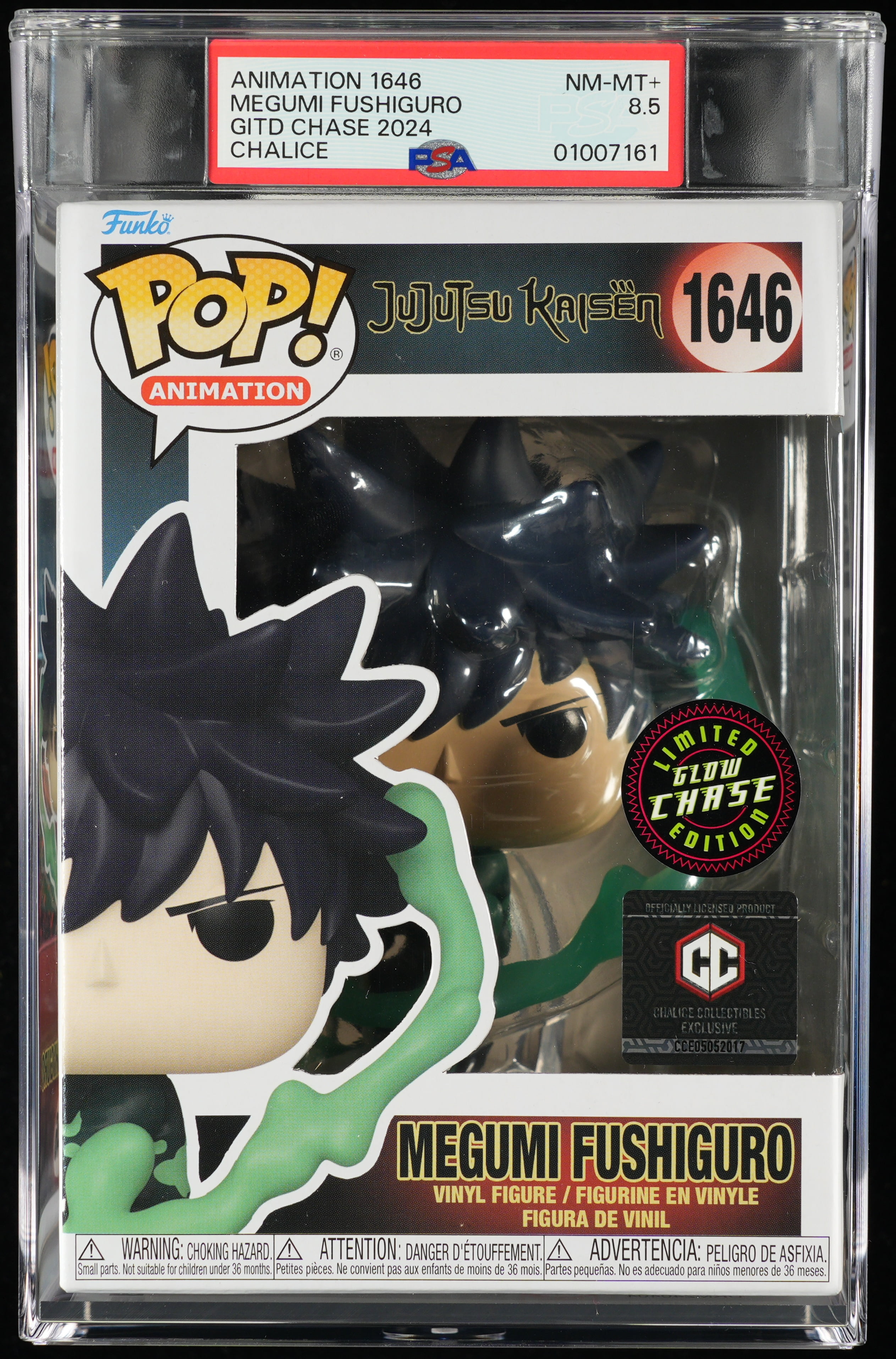 Jujutsu Kaisen, PSA Graded 8.5 NM-MT+, Megumi Fushiguro GITD (Limited ...